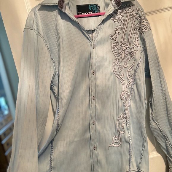 Roar | Shirts | Roar Blue And Black Shirt | Poshmark